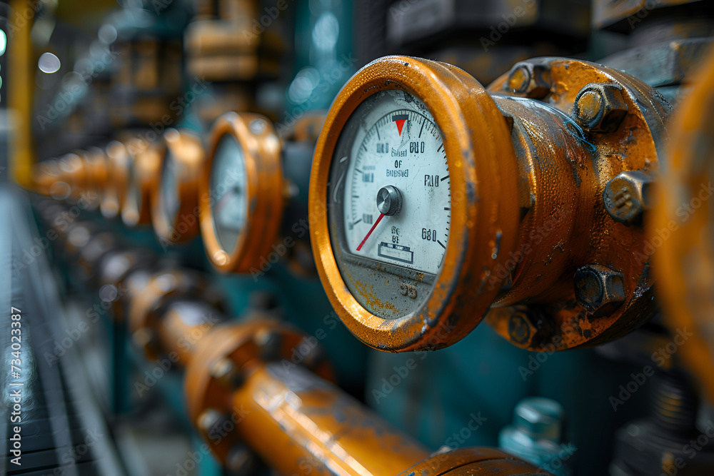 pipe system pressure gauge and valve control for monitoring with other ...