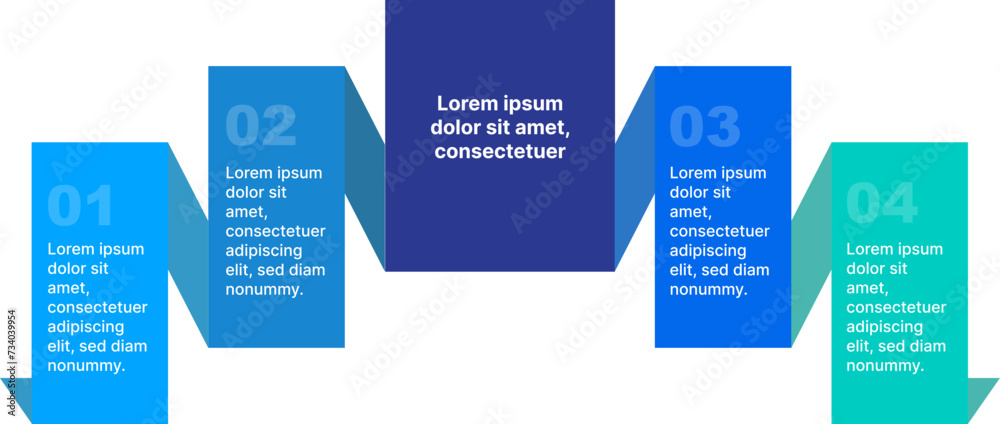 Foldable infographics for presentations Stock Vector | Adobe Stock