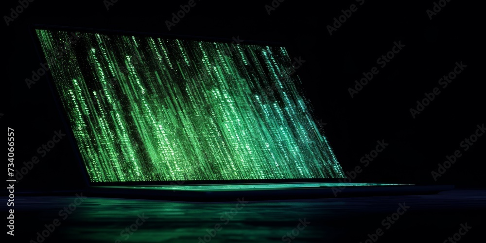 Laptop Displaying Coding Language Syntax On The Screen For Software ...