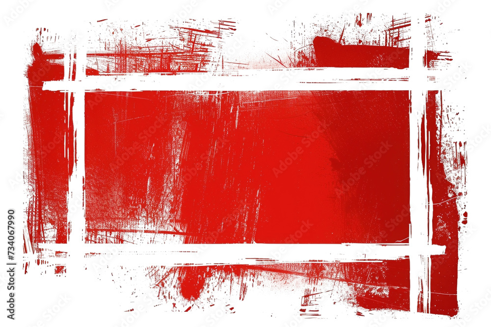 red grunge and scratch effect texture with transparent background and ...