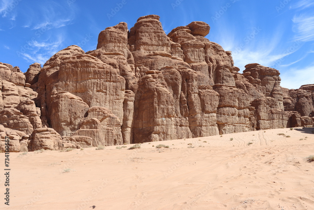 Amazing lime rock formation in Saudi desert - Tabuk region (Neom ...
