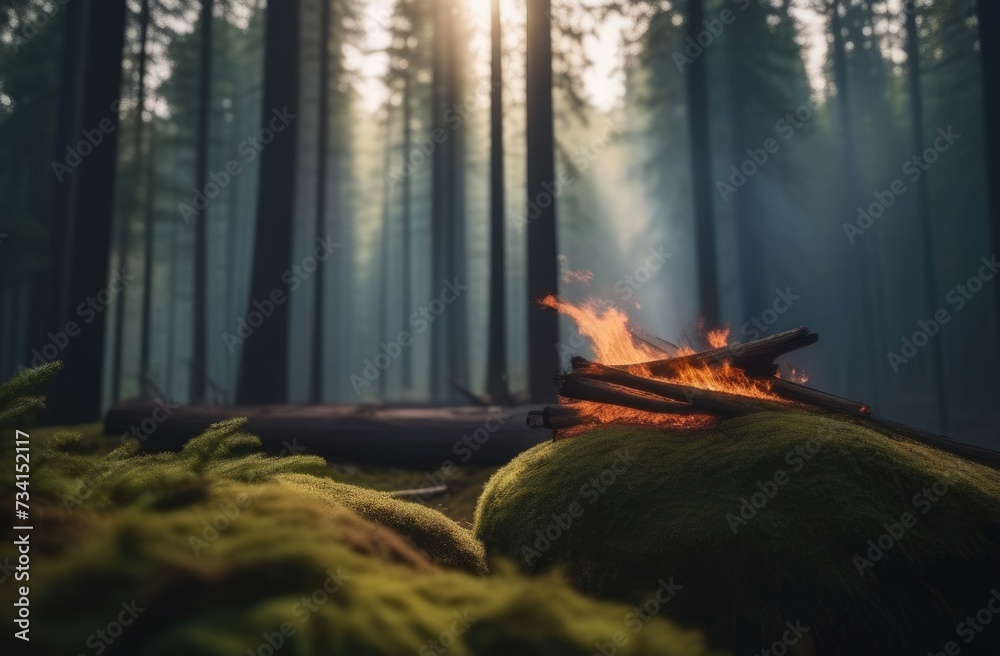 World Wildlife Day, International Day of Forests, forest fires, bonfire ...
