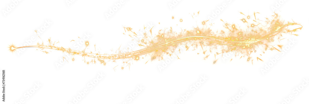 Sparklers Trail Wave Effect, png file of isolated cutout object on ...
