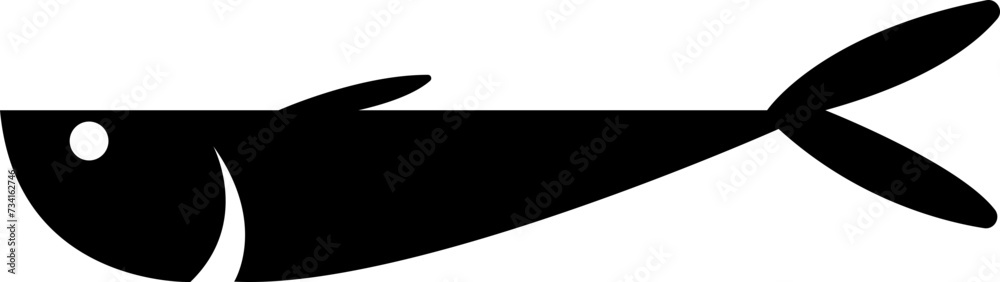 Fish icon showing aquatic animals with various fins scales, tails and ...