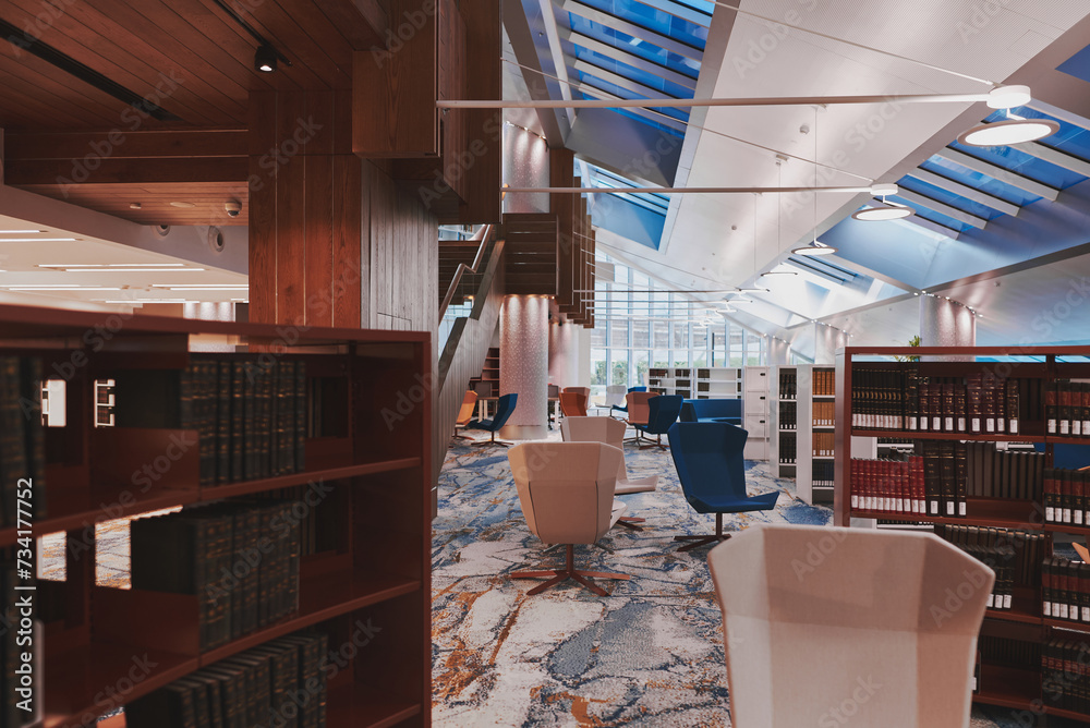 DUBAI, UNITED ARAB EMIRATES - August, 2022: Interior of Mohammed Bin ...