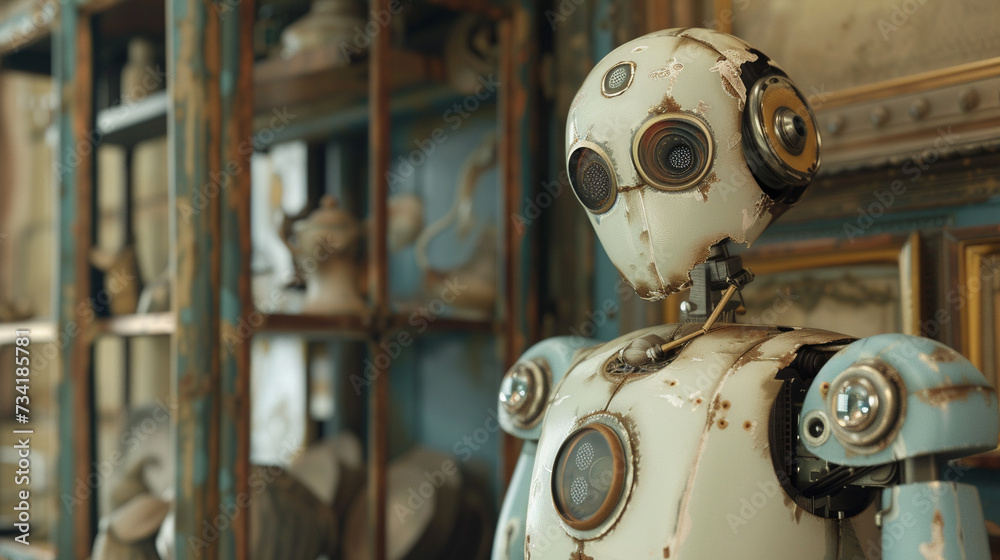 Presentation of a one of a kind robot inspired by the aesthetics of the ...
