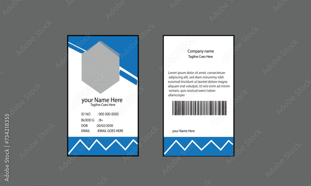 Id Card Corporate Event Staff Badges Identity Employee Name Label Conference Membership Pass