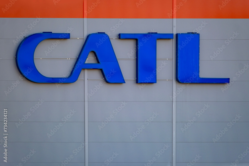 Advertising logo CATL Contemporary Amperex Technology Co. Limited ...