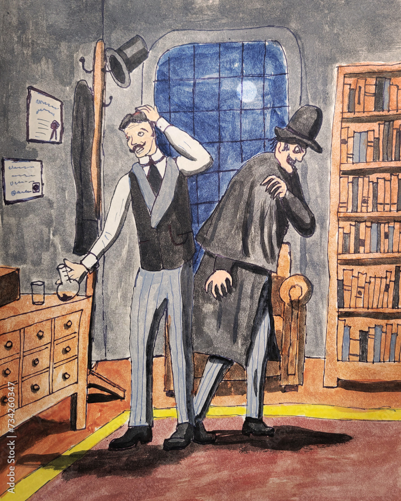 Dr. Jekyll and Mr. Hyde. The good and evil sides of the same man ...