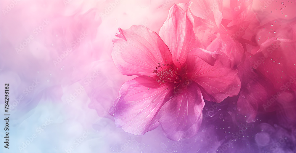 watercolour floral on white background , high render, soft color ...