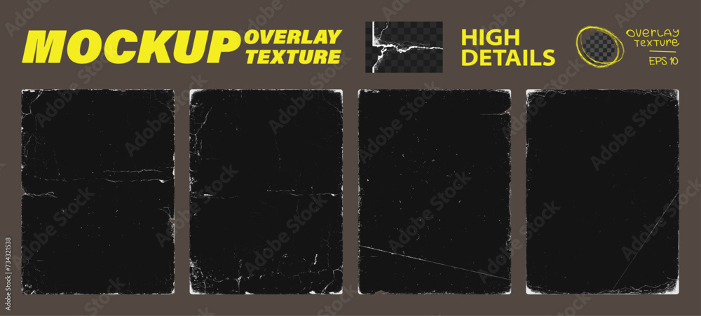 Paper realistic texture overlay. The effect of worn paper with traces ...