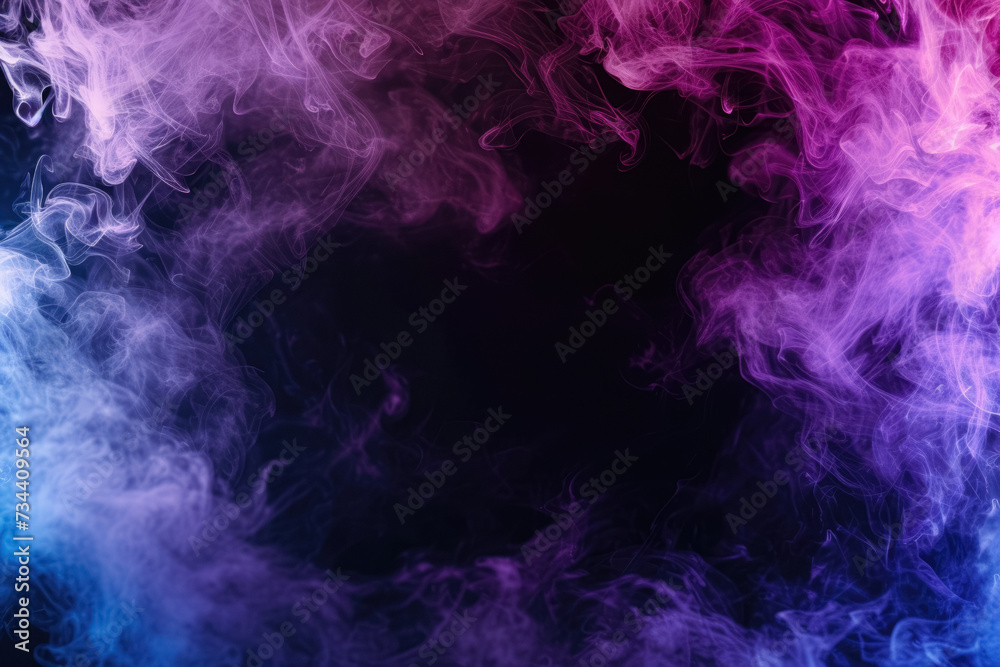 Vibrant Neon Smoke Frame Effect for Photo Overlays - Ethereal Neon ...