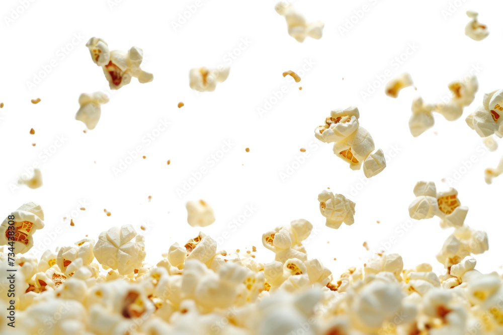 Popcorn isolated on transparent and white background.PNG image Stock ...