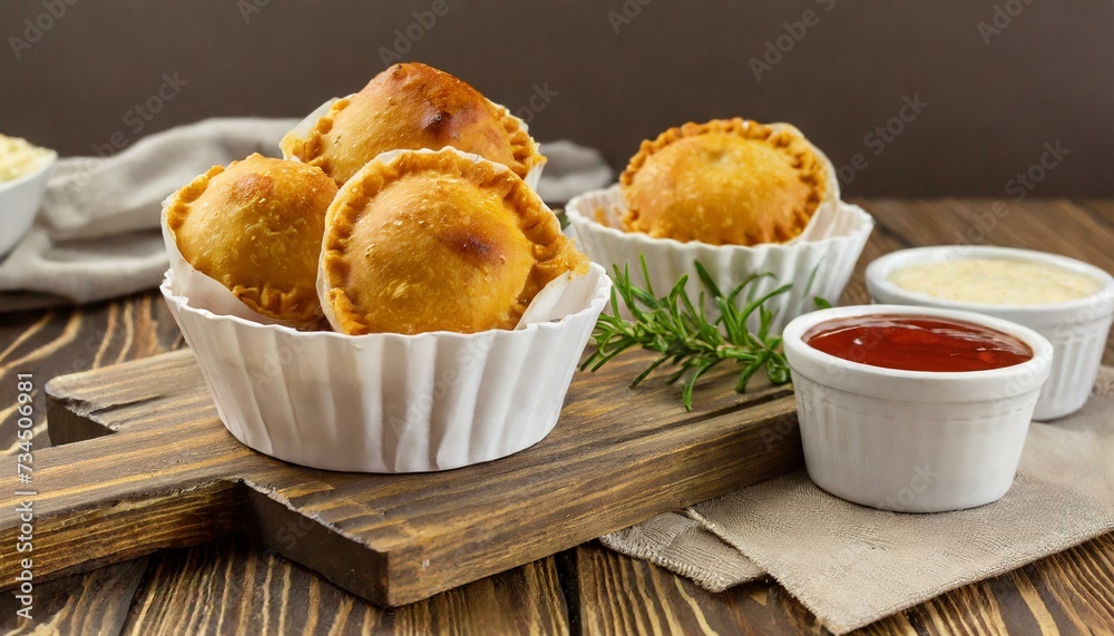 Foto de Empada de frango ( empadinha ). Tradicional lanche brasileiro ...