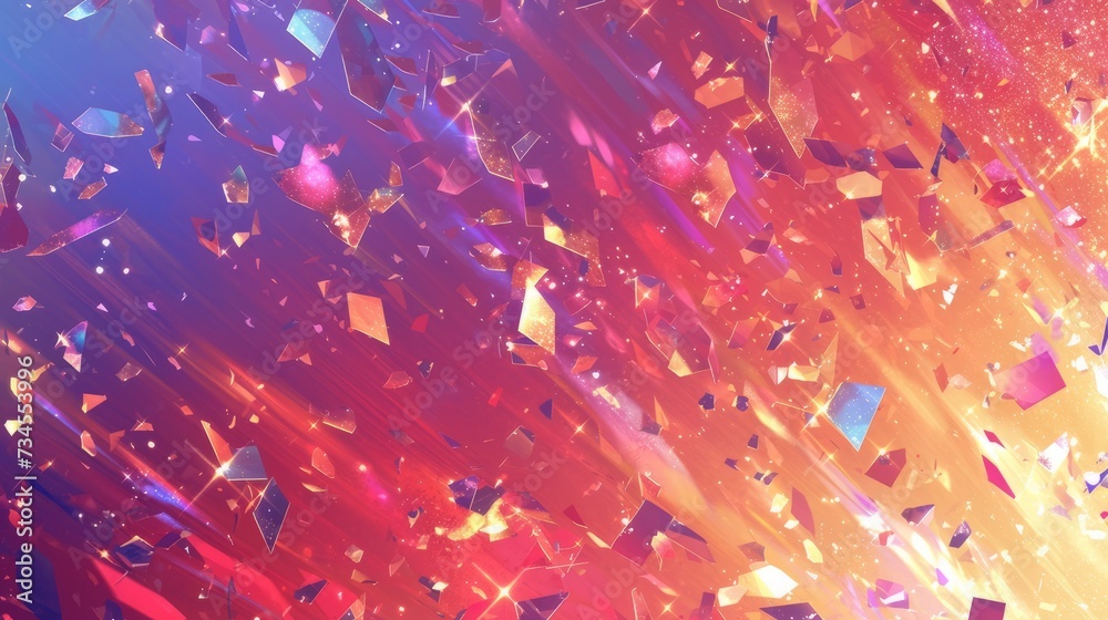 colorful glitter background with red gradient in the style of sparkle ...