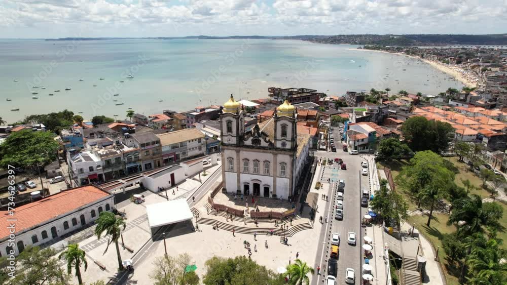 Vidéo Stock Bonfim Basilica At Salvador Bahia Brazil. Church Smart City ... Vidéo Stock Bonfim Basilica At Salvador Bahia Brazil. Church Smart City ...