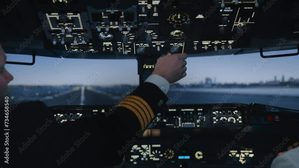 Airplane Cockpit for Aviation Pilot and Plane Navigation of Pilotage ...