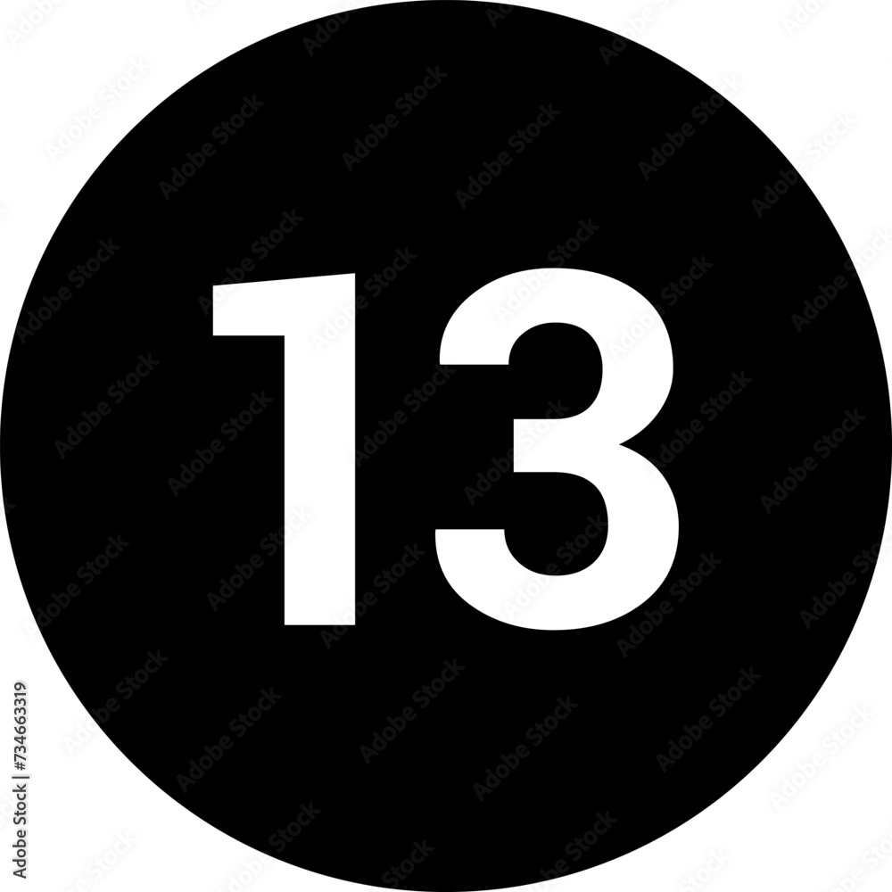 Simple numbers icon set of 1-31 numbers simple black style symbol sign ...