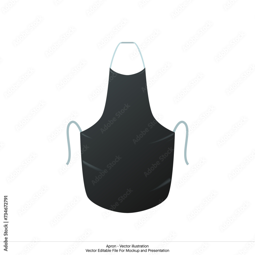 Editable Apron Vector for Mockups and Presentations. Vector Apron ...