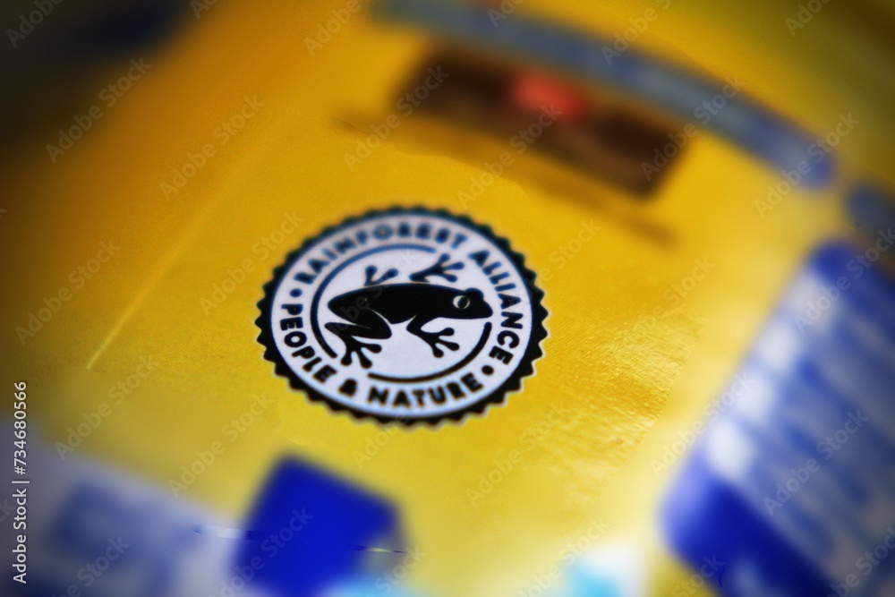 Foto de February 13th 2024, Florence, Italy Shot of the Frog icon on a ...