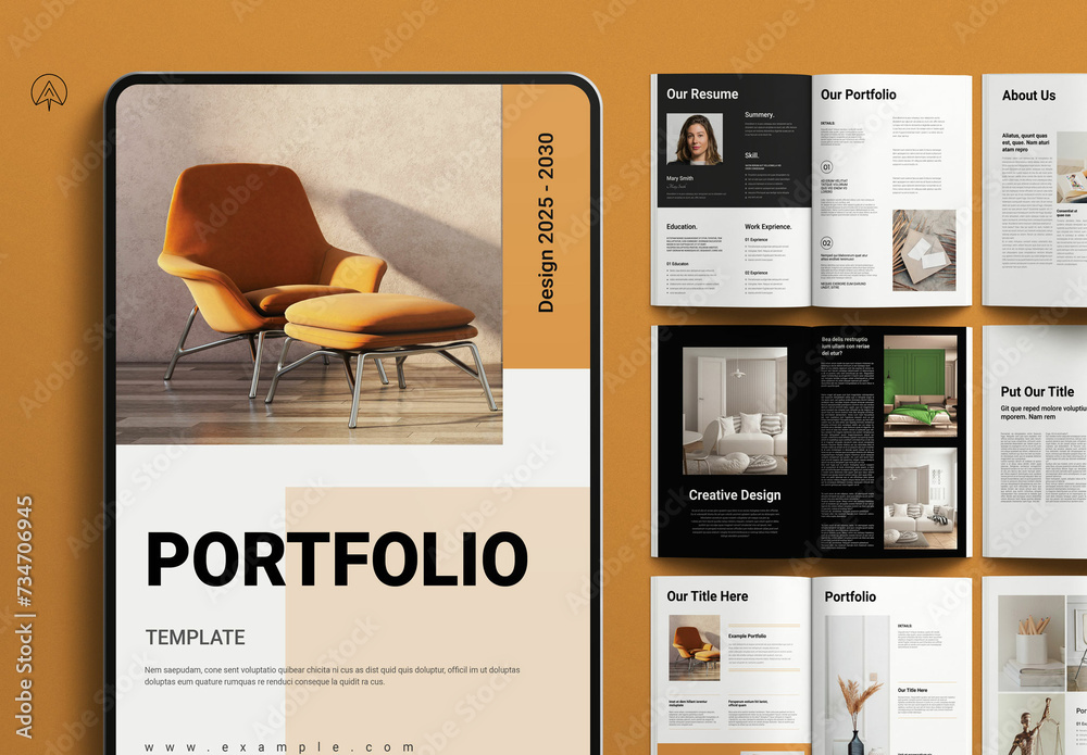 Portfolio Brochure Template Stock Template | Adobe Stock