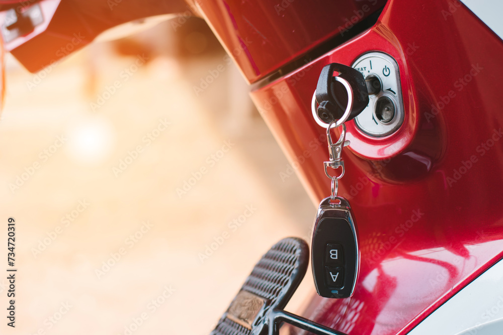 Motorcycle key system, lock and start via remote, modern safety ...