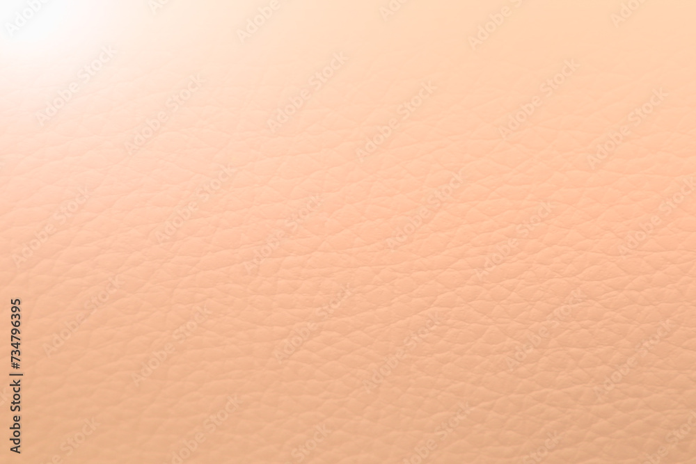 Close up of peach fuzz leather gradient background. Light peach leather ...