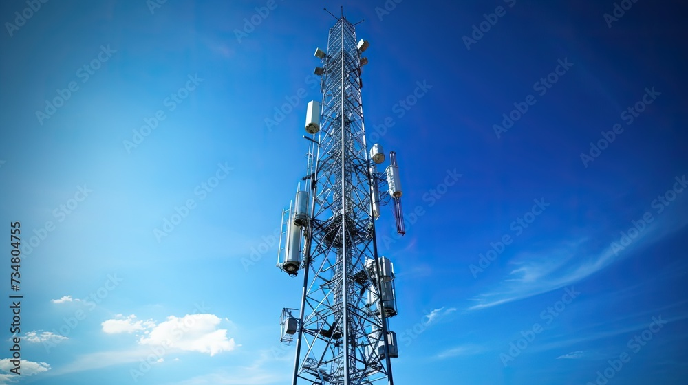 infrastructure cell tower building Stock Photo | Adobe Stock