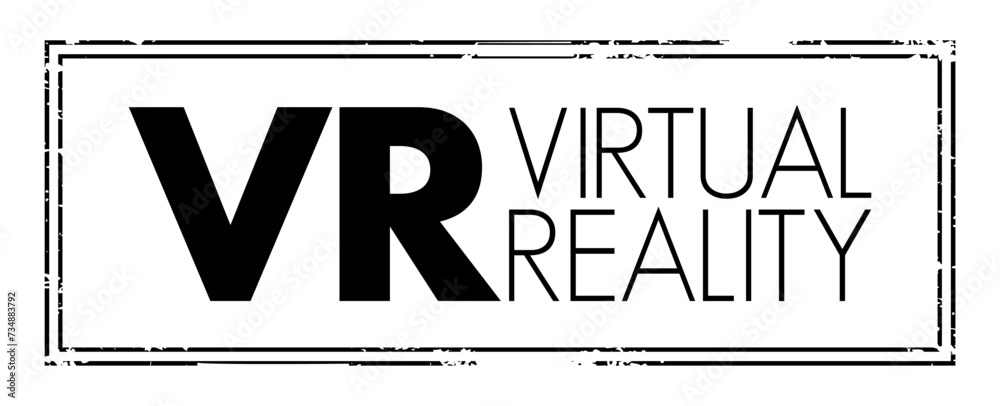 VR Virtual Reality - computer-generated environment with scenes and ...