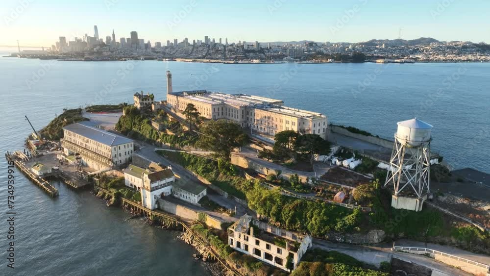 Vidéo Stock Alcatraz Island At San Francisco California United States ...