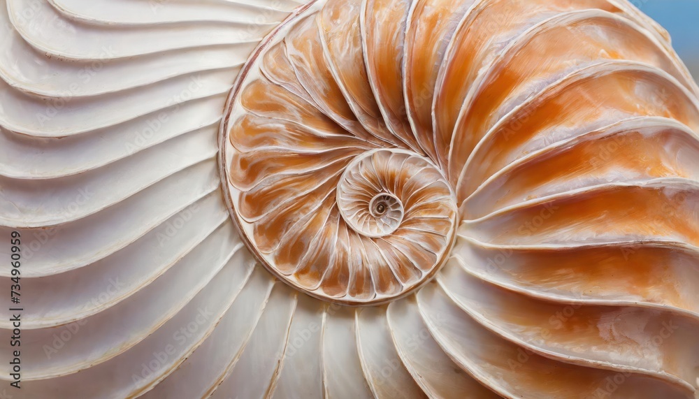 shell pearl spiral nautilus Fibonacci section spiral coral pearl ...