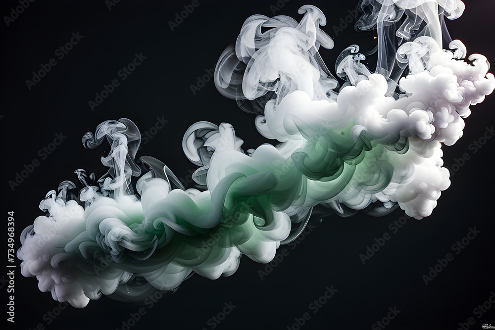 real smoke exploding outwards with empty center fog effect for ...