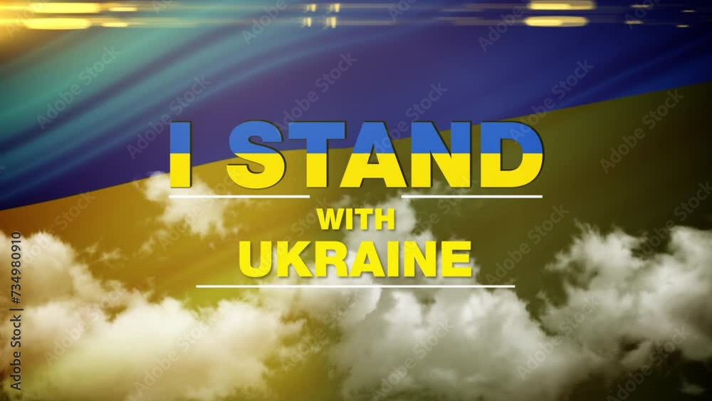 I stand with Ukraine. Animated intro to support the freedom of Ukraine ...
