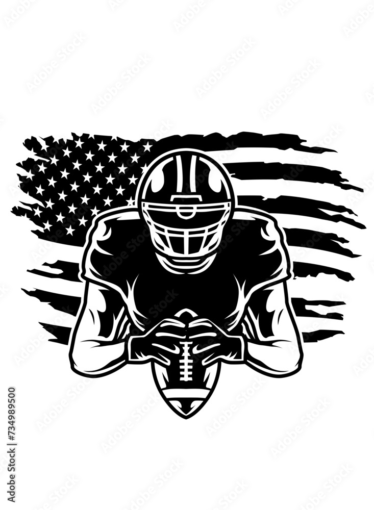 US Football Player svg | Sports Dad Cutfile | Game Day Shirt png ...