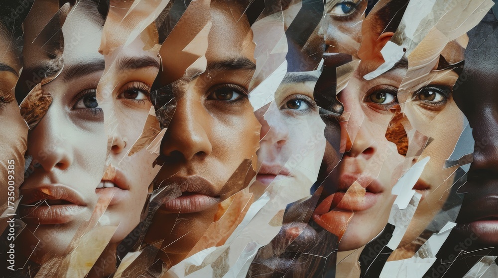 Zine Culture collage celebrating human diversity through fragmented ...