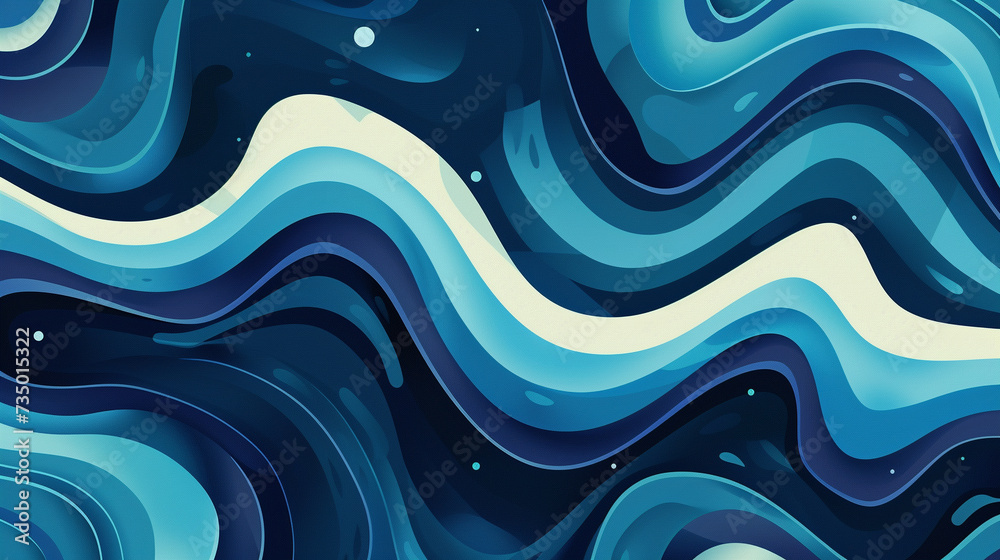 Navy Blue color retro groovy background presentation design Stock ...