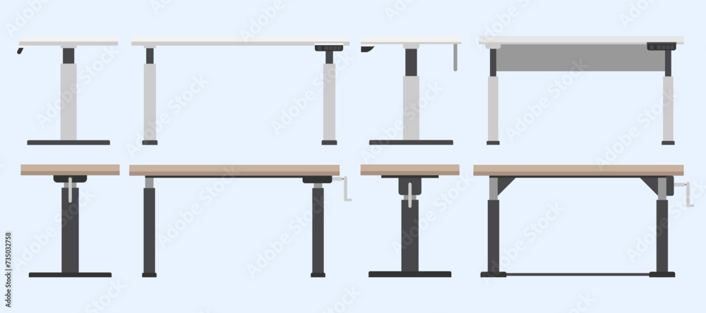 Electric height adjustable standing desk, Manual adjustable standing ...