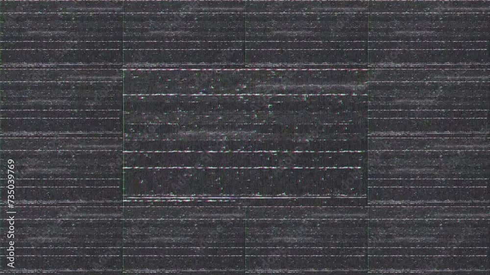 Multiscreen Retro TV Monochromatic Static and Distorted Signals Due to ...
