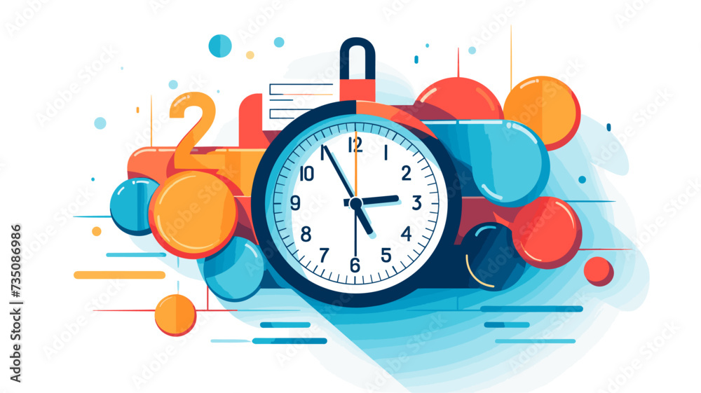 Abstract calendar with marketing dates marked symbolizing the timing ...