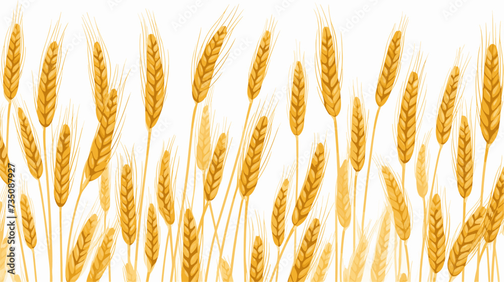 Abstract wheat stalks forming a cohesive pattern symbolizing a staple ...