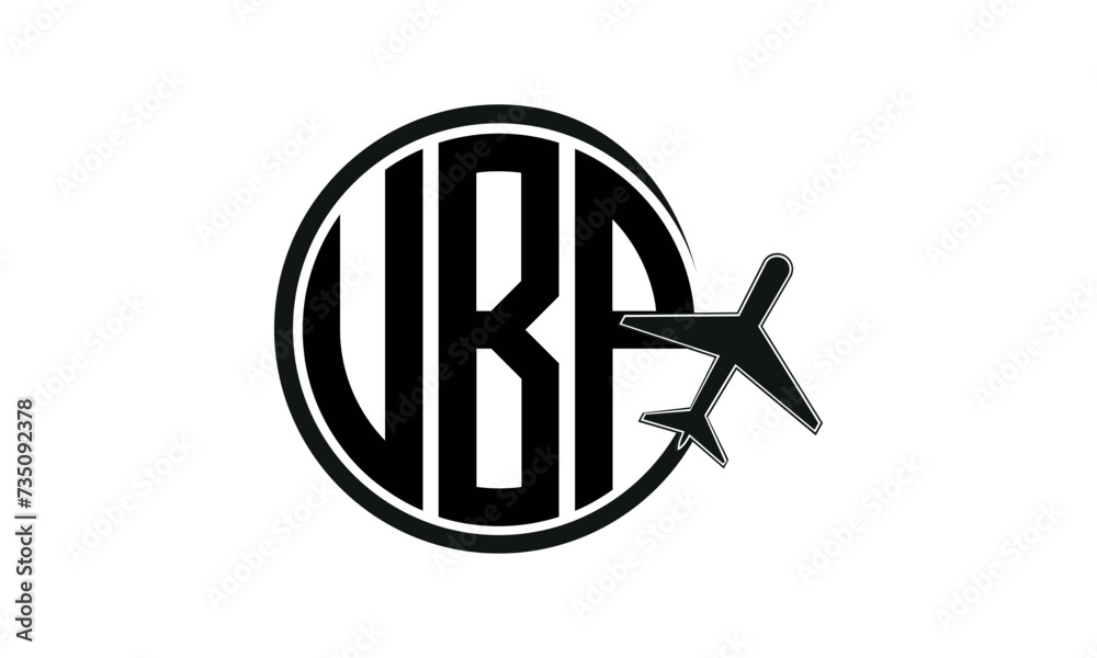 UBP three initial letter circle tour & travel agency logo design vector ...