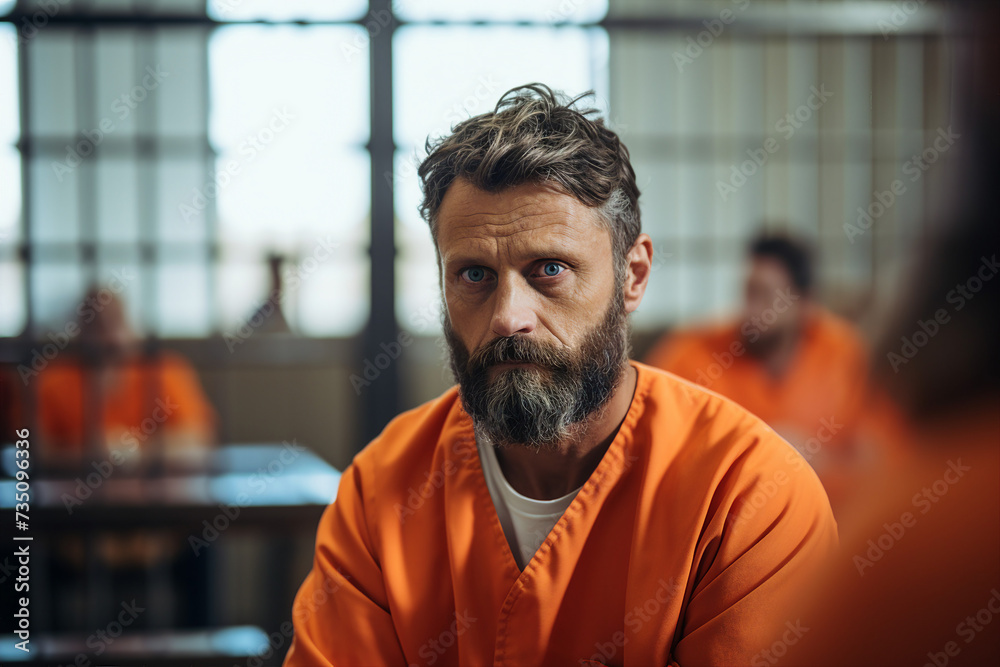 Generative AI picture restricted freedom concept prisoner in jail ...