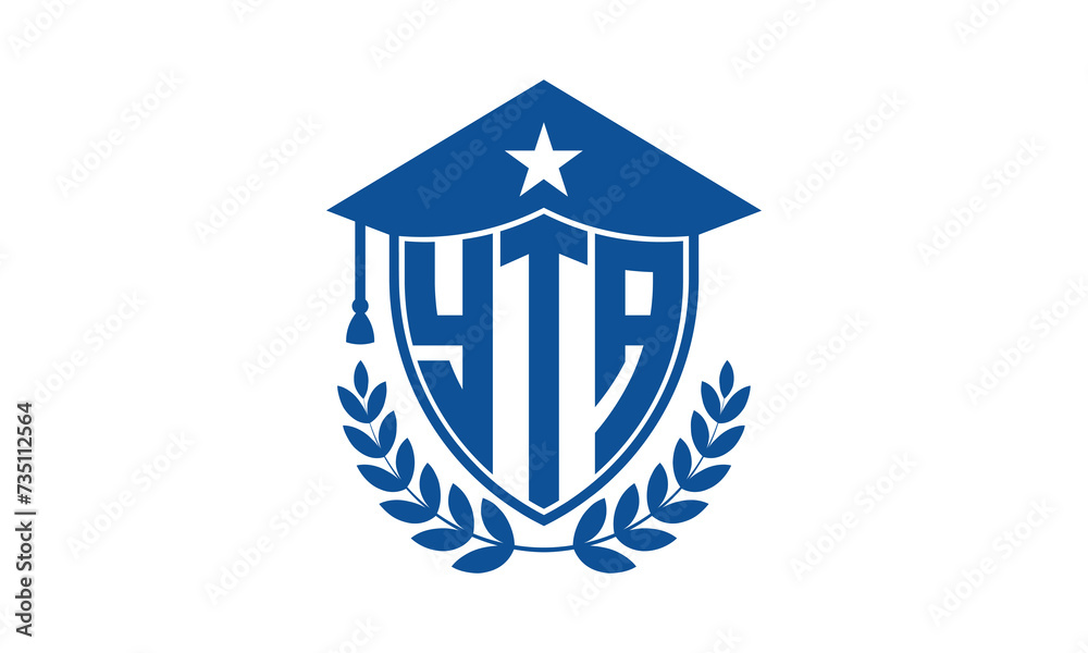 YTA three letter iconic academic logo design vector template. monogram ...