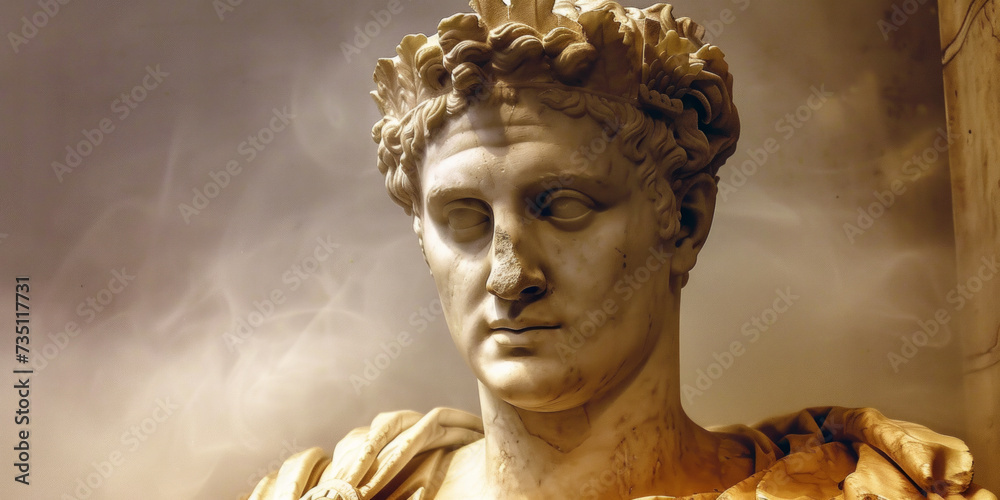 Roman emperor of 1st century CE, Domitian, Caesar Domitianus Augustus ...
