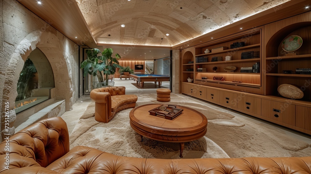 modern underground nuclear bunker designed in the style of cozy housing ...