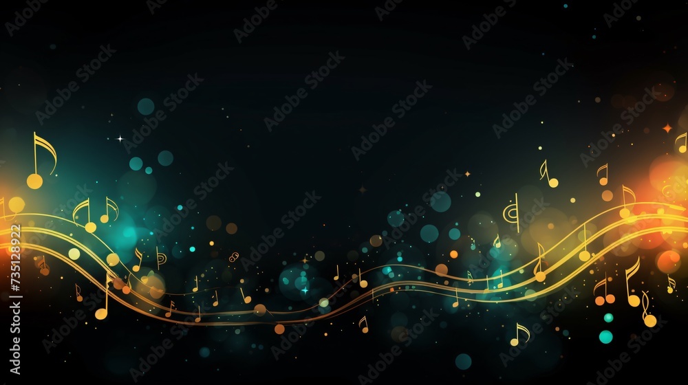 The sound of musical notes is a symbol of beauty and sophistication in ...