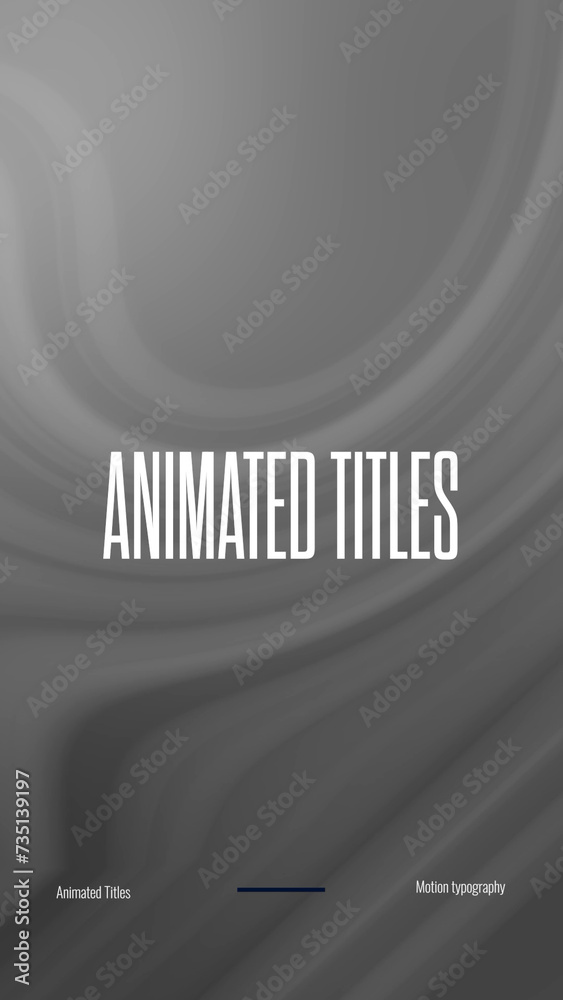 Basic Black and White Titles | Changeable Colors Stock Template | Adobe ...