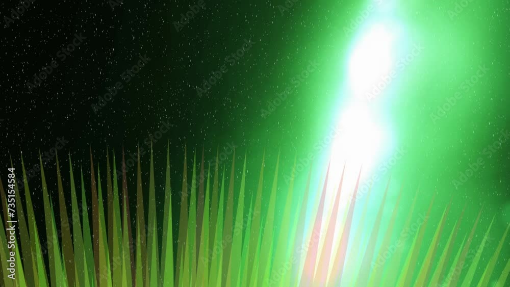 Vidéo Stock Spectral rays of the sun against the background of cosmic ...