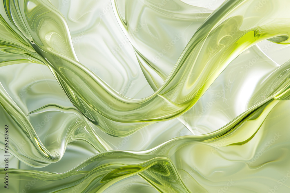 Abstract transparent background with liquid glass texture. Modern fluid ...