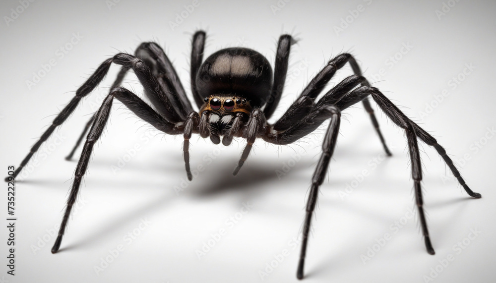Terrifying Large Thin Black Spider - Transparent Background PNG Cutout ...